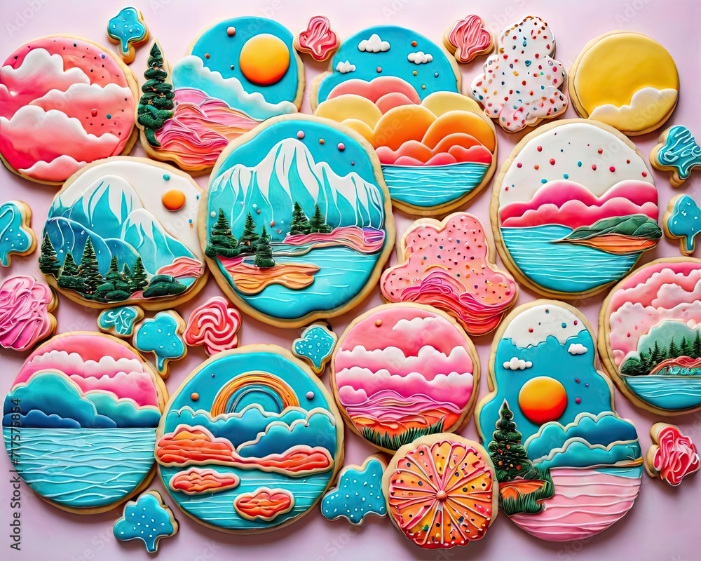 Cookie - Photorealistic pop art illustration with detailed paper ...