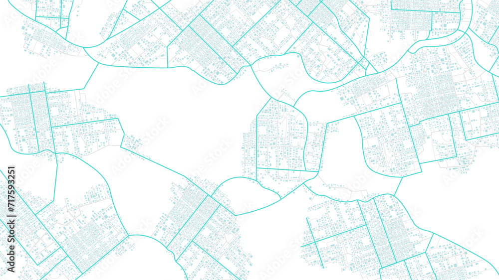 Abstract navigation plan of urban area. Generic city map with signs of ...