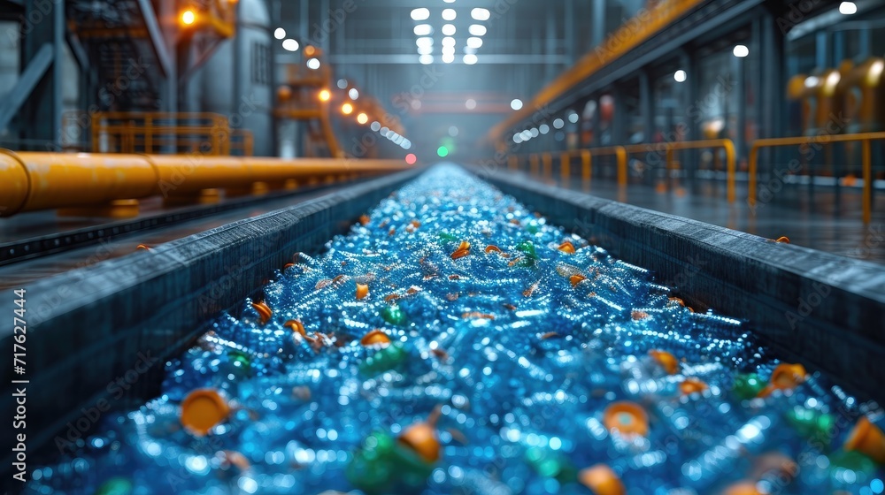 Recycling and Waste Processing. The recycling waste processes through ...