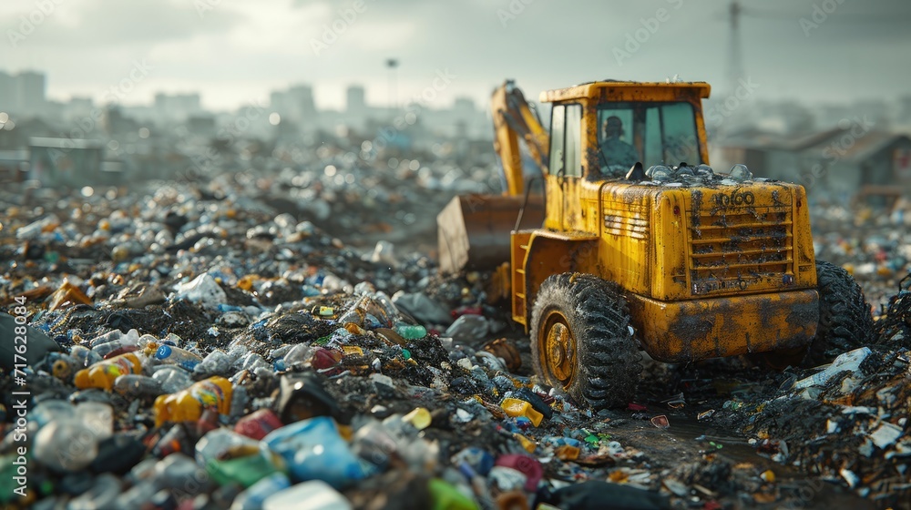 Trash Piles in Remote Areas. Trash piles in remote areas or regions ...