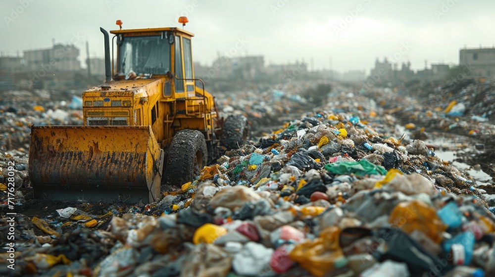 Trash Piles in Remote Areas. Trash piles in remote areas or regions ...