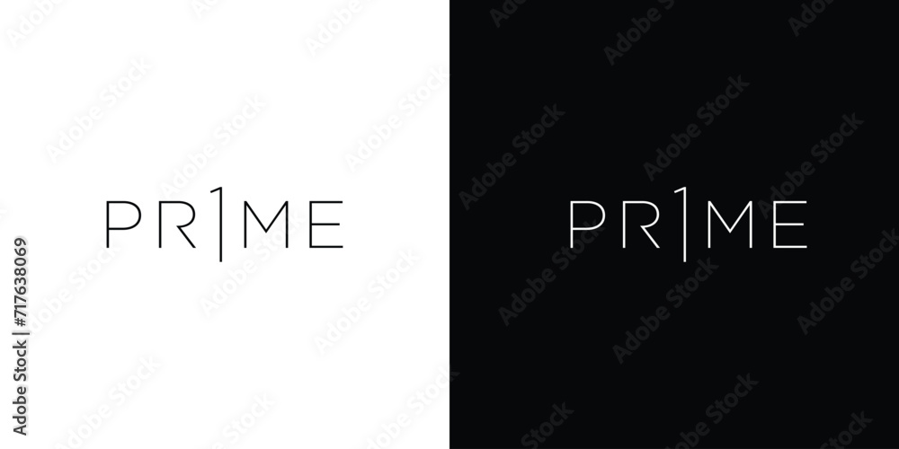 Clean and modern The Prime logo design Stock Vector | Adobe Stock