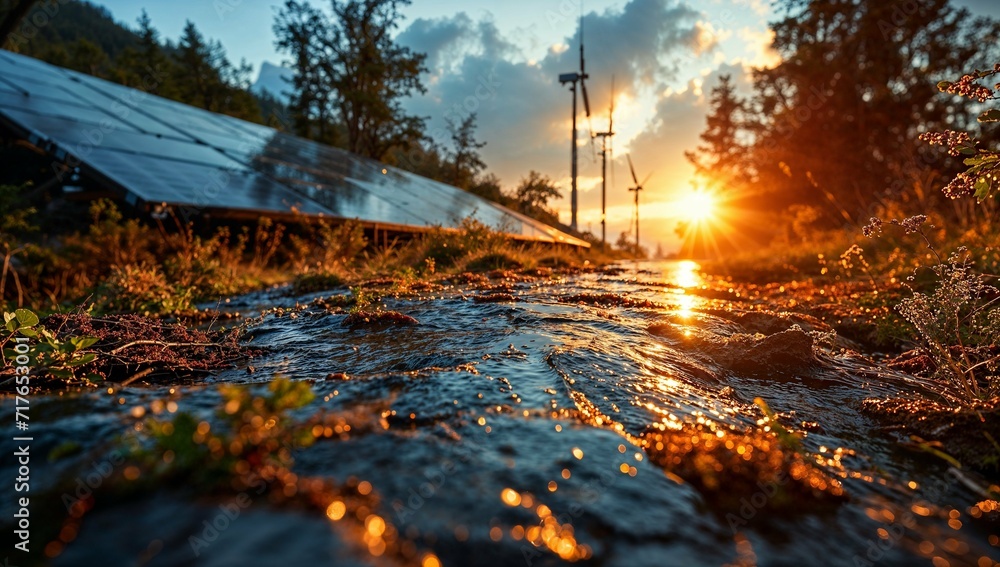 Solar energy refers to the generation of sustainable green energy using ...