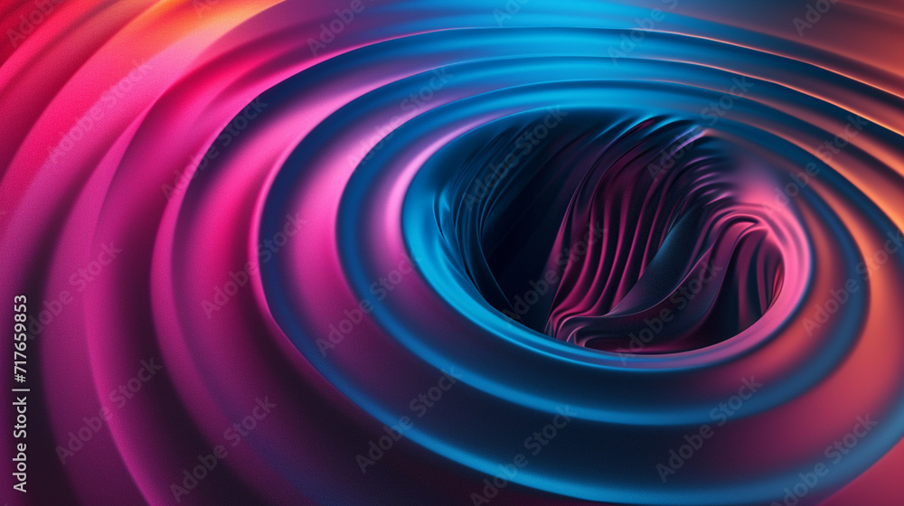 The Color Gradient Of The Liquid Gradually Spirals And Changes Its ...