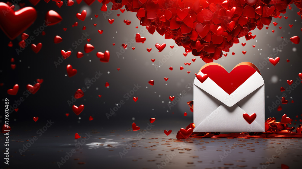 Heartfelt Mother's Day celebration with a shiny red heart popping out ...