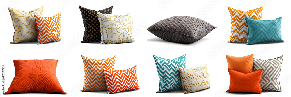 collection Set of different decor styles of vantage and modern bedding ...