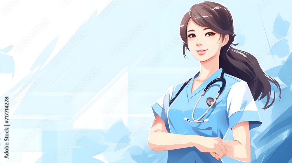Nurse in a clean background stock photograph , Nurse, clean background ...