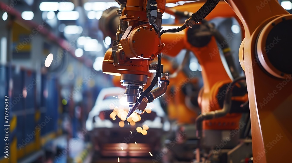 Generative Ai Smart Robot Arm Systems For Innovative Warehouse And Factory Digital Technology