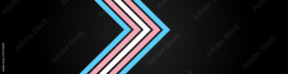 Transgender Flag Wave Background. Trans Pride Flag Illustration ...