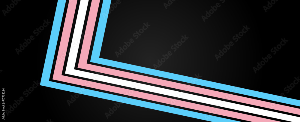 Transgender Flag Wave Background. Trans Pride Flag Illustration ...