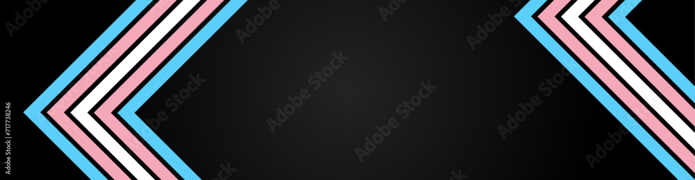 Transgender Flag Wave Background. Trans Pride Flag Illustration ...