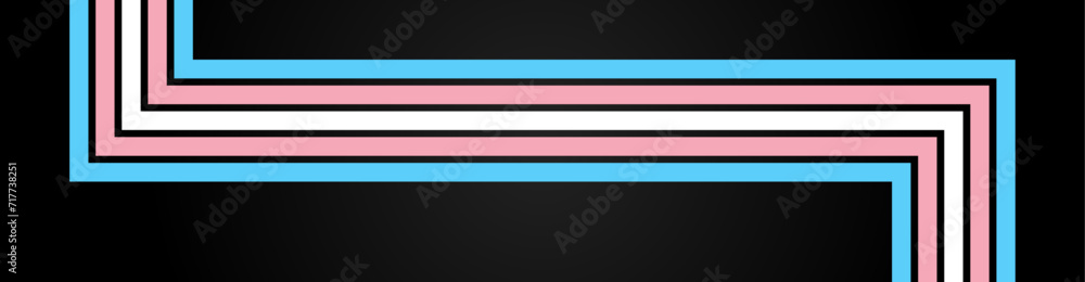 Transgender Flag Wave Background. Trans Pride Flag Illustration ...