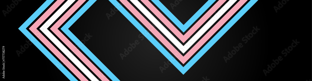 Transgender Flag Wave Background. Trans Pride Flag Illustration ...