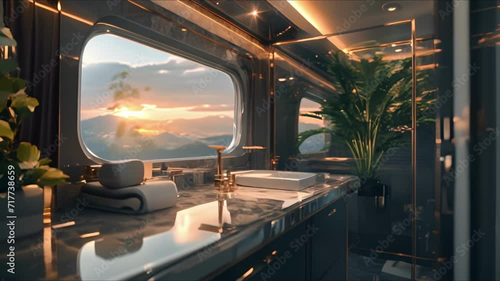 Elevate your inflight experience in this private jet bathroom, where ...