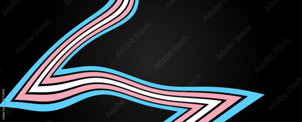 International Transgender Day of Visibility vector. Waving transgender ...