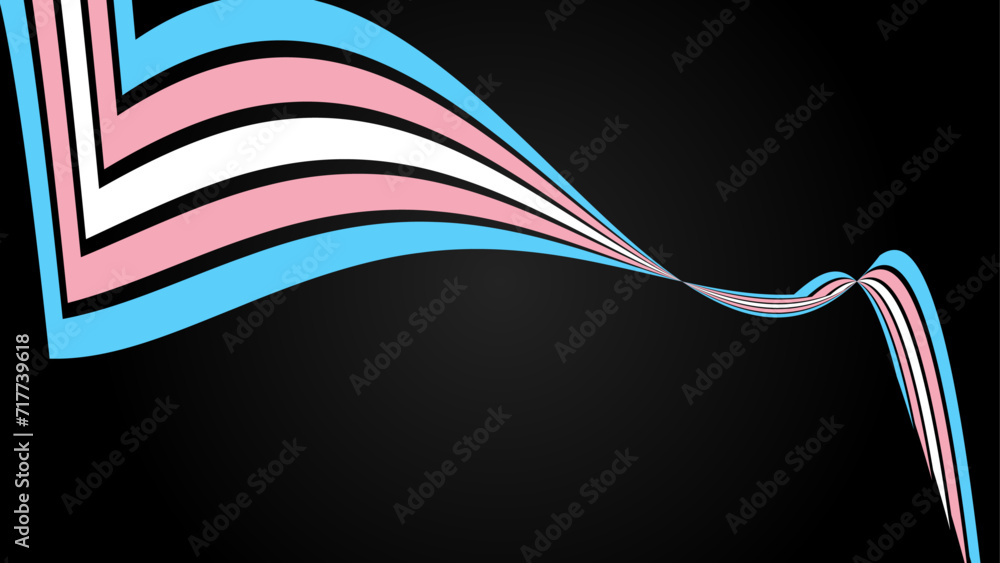 International Transgender Day of Visibility vector. Waving transgender ...