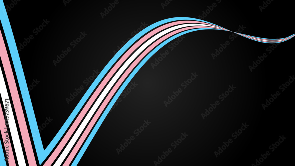 International Transgender Day of Visibility vector. Waving transgender ...