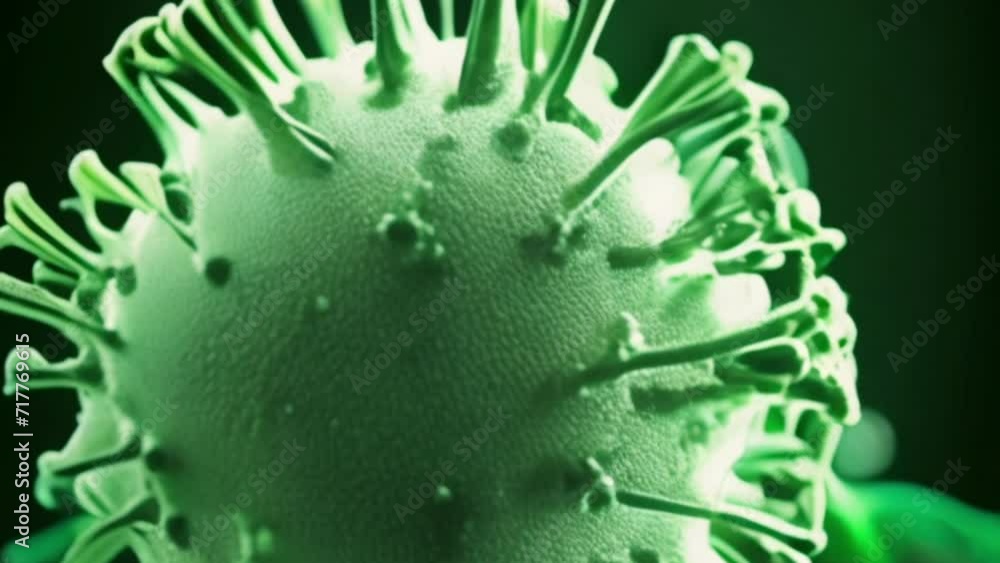 Bacteria virus or germs microorganism cells under microscope ...