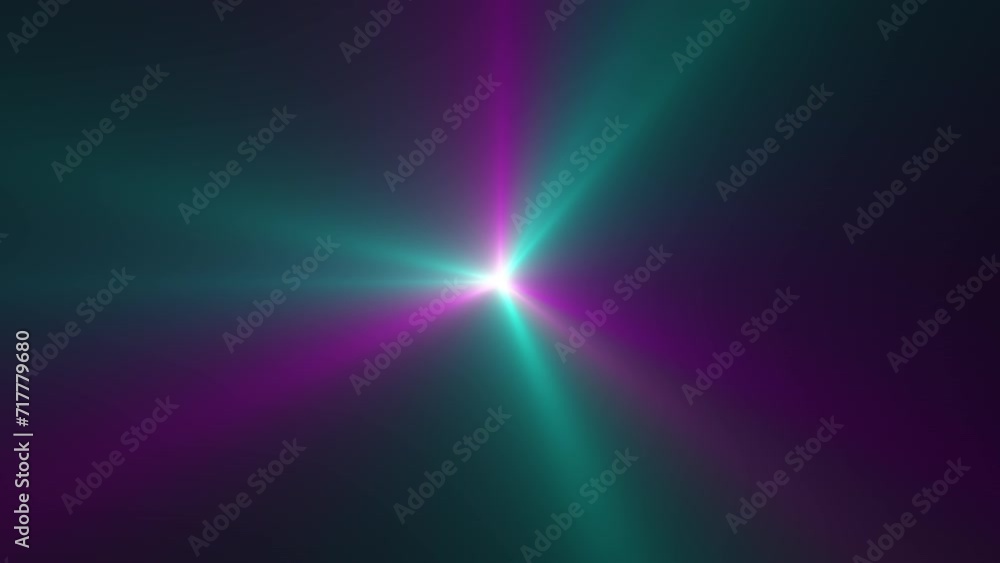 Looped animation of stylish spot lights glow rays lights optical lens ...