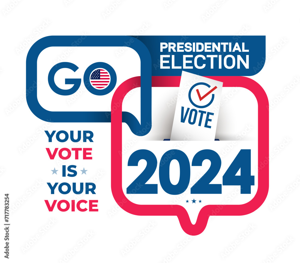 Template USA 2024 Presidential Elections Event Banner, card, poster ...