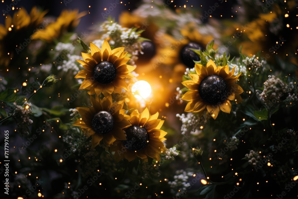 Solar Eclipse Elegance: Simulate a solar eclipse with flowers as the ...