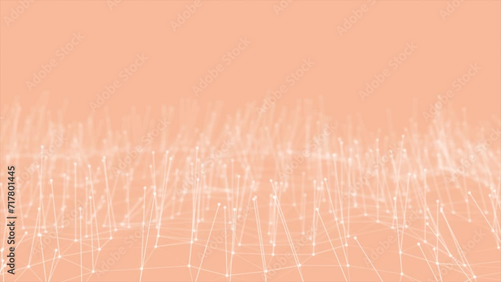 Abstract technology background in color of the year 2024 peach fuzz. 4k ...