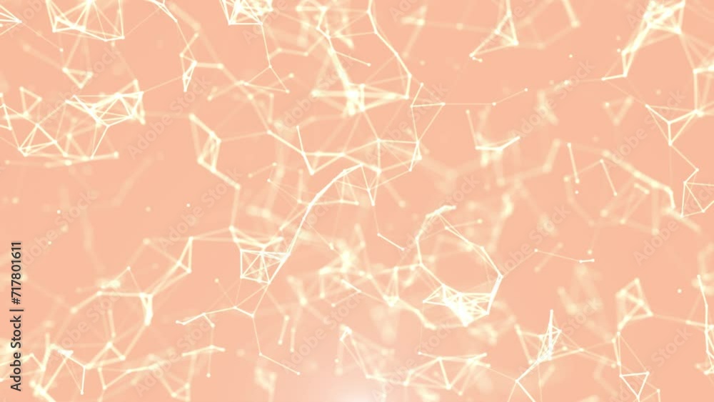 Vidéo Stock Abstract technology background in color of the year 2024 ...