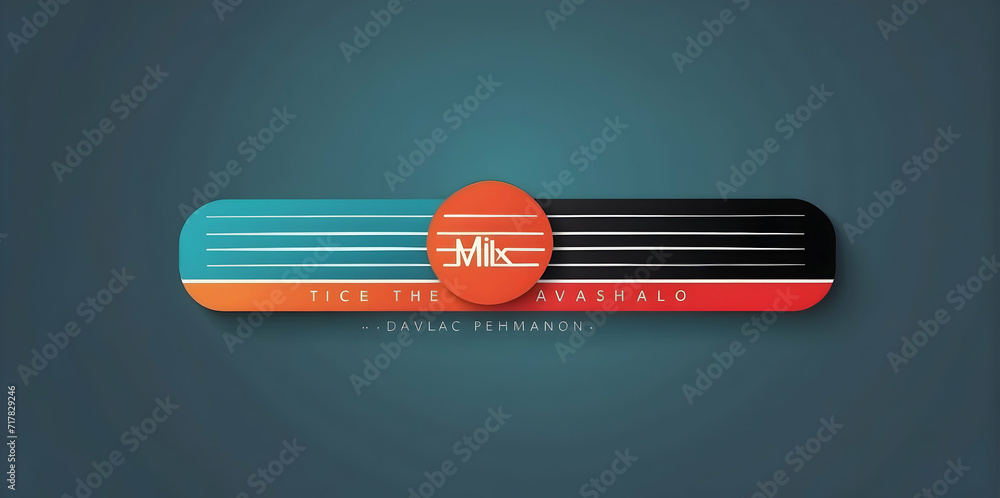 A sleek and modern logo for a classic music channel, featuring a ...