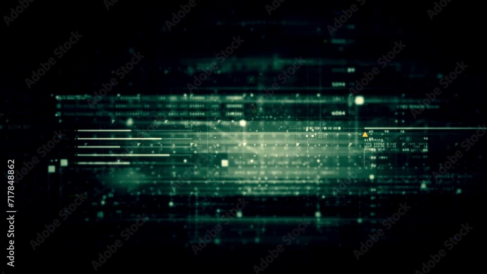 Data matrix simulation UI with cutting-edge digital environment with a ...