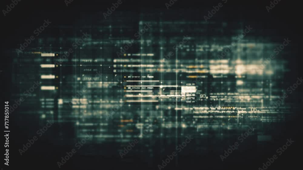 Data matrix simulation UI with cutting-edge digital environment with a ...