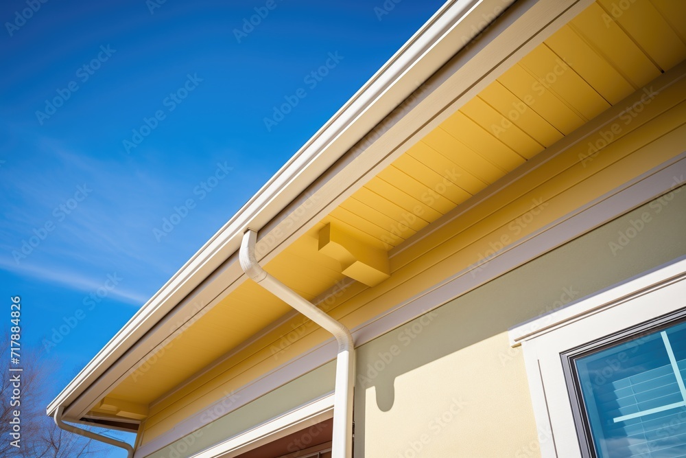 italianate style deep eaves with visible soffit details Stock Photo ...