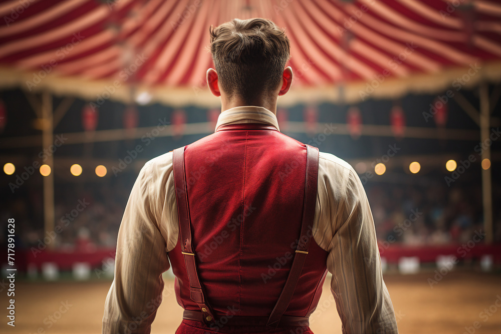 Scary and beautiful circus theme conceptual portrait Generative AI ...