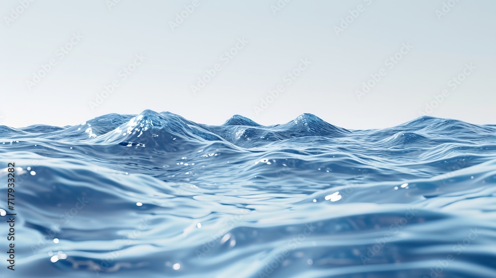 Product background, C4D, water surface, blue and white, minimalist 素材庫 ...