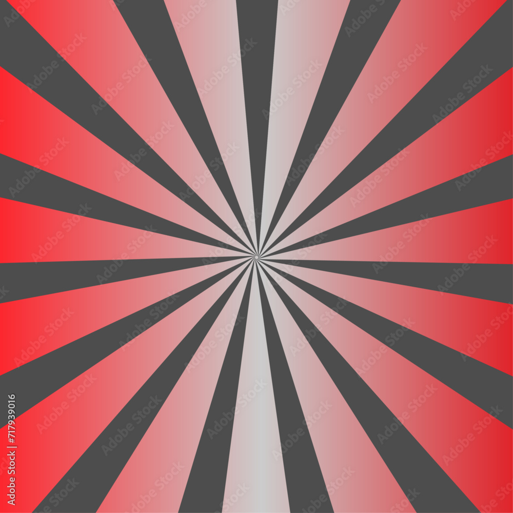 Sunburst pattern background. Retro ray pattern background. Red rays ...