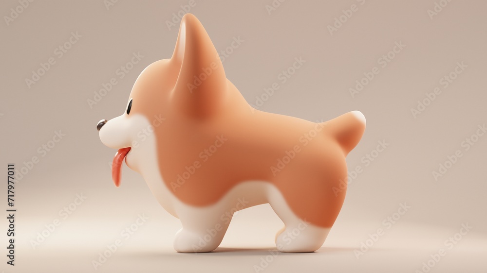 Concept art character of a simple fat cute funny kawaii fluffy cartoon ...