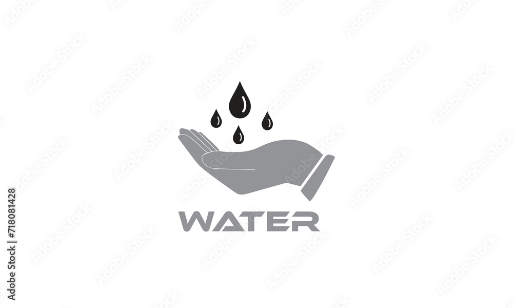 Simple Two Water Drops Logo Design. Minimalist Water Drop Logo Design ...