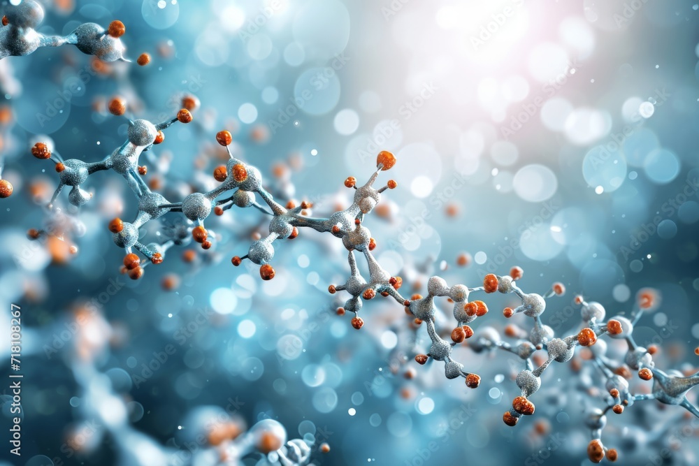 Atoms molecules magnification microscope atom particles hydrogen bonds ...