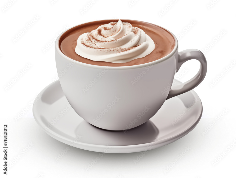 Cup of cocoa isolated on transparent or white background, png Stock ...