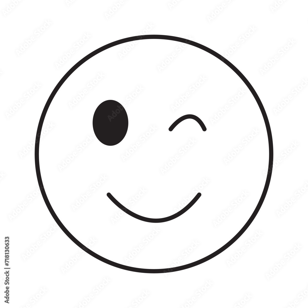 Smile Icon in trendy flat style isolated on white background. Happy face, smiley face icons ...