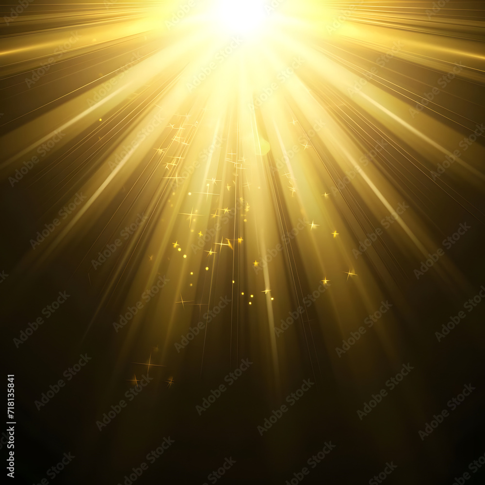 A high-quality stock illustration featuring sun rays light overlays ...