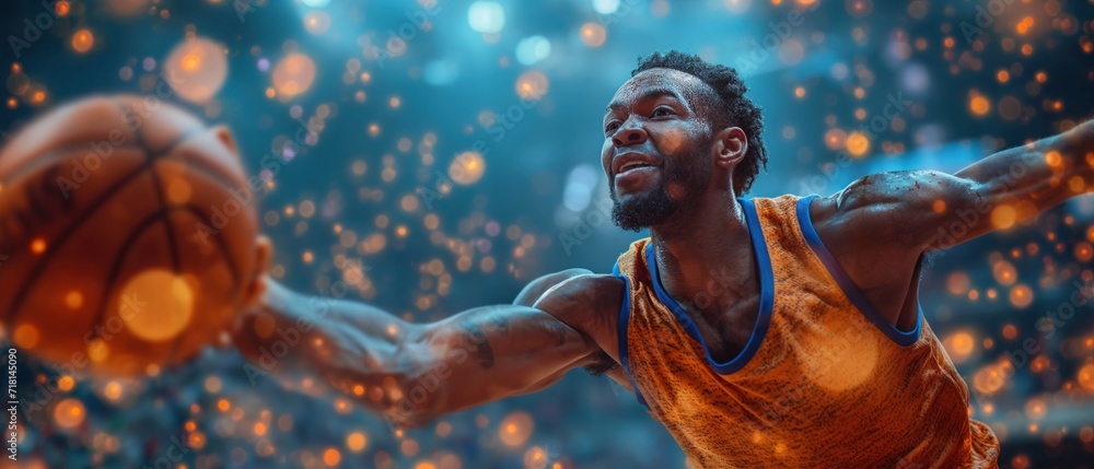 Athletes in movement, action and determination. Physical and motor ...