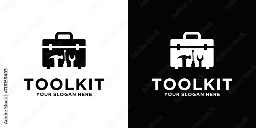 Toolbox icon template. Toolbox, toolkit and instruments. logo design ...