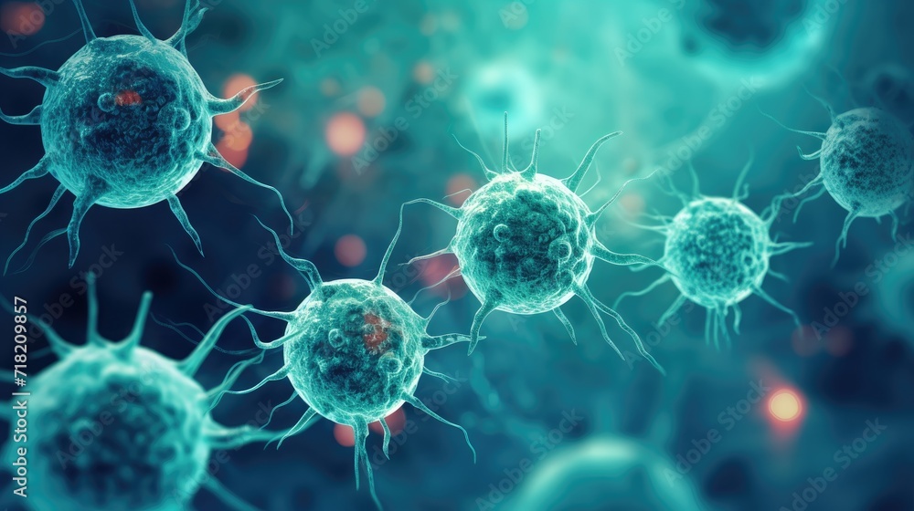 Cancer cells under a microscope Scientific image cancer medicinal ...