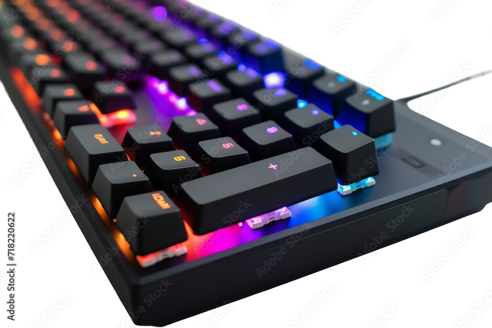 Ergonomic Mechanical Keyboard with Customizable RGB Backlighting on ...