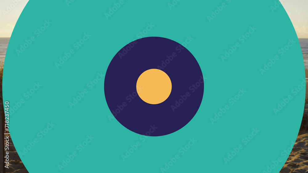 Circle Cascade | 4K and 1080x1920 Resolutions Stock Template | Adobe Stock