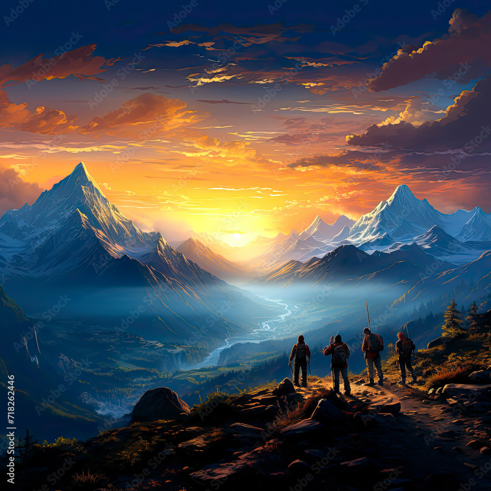 business. teamwork helping hand business travel silhouette concept. group team tourists lends ...