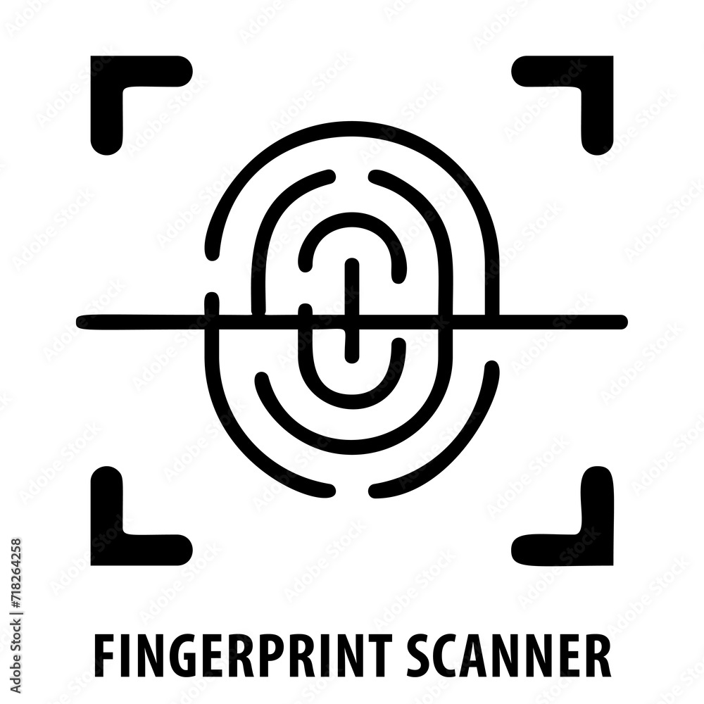 Fingerprint scanner, biometric, security, fingerprint scan, fingerprint ...