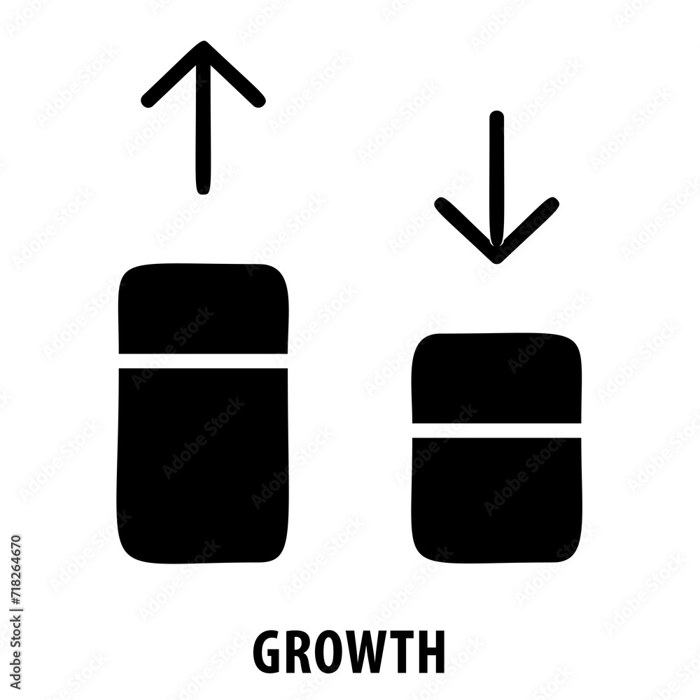 Growth, progress, improvement, growth icon, development, growth symbol ...