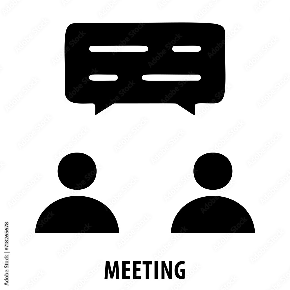 Meeting, conference, teamwork, meeting icon, collaboration, business ...