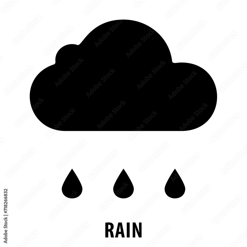 Rain, weather, raindrop, rainy, precipitation, rainy weather, rain icon ...